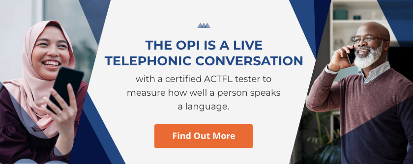 Oral Proficiency Interview (OPI) - Online Language Test