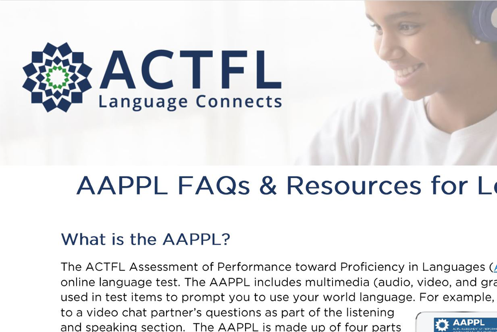 AAPPL Info and Resources | Language Testing International
