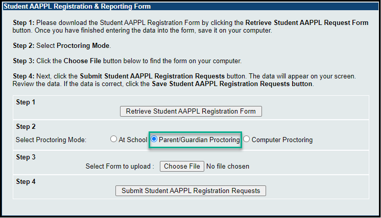 K-12 Out of School Testing